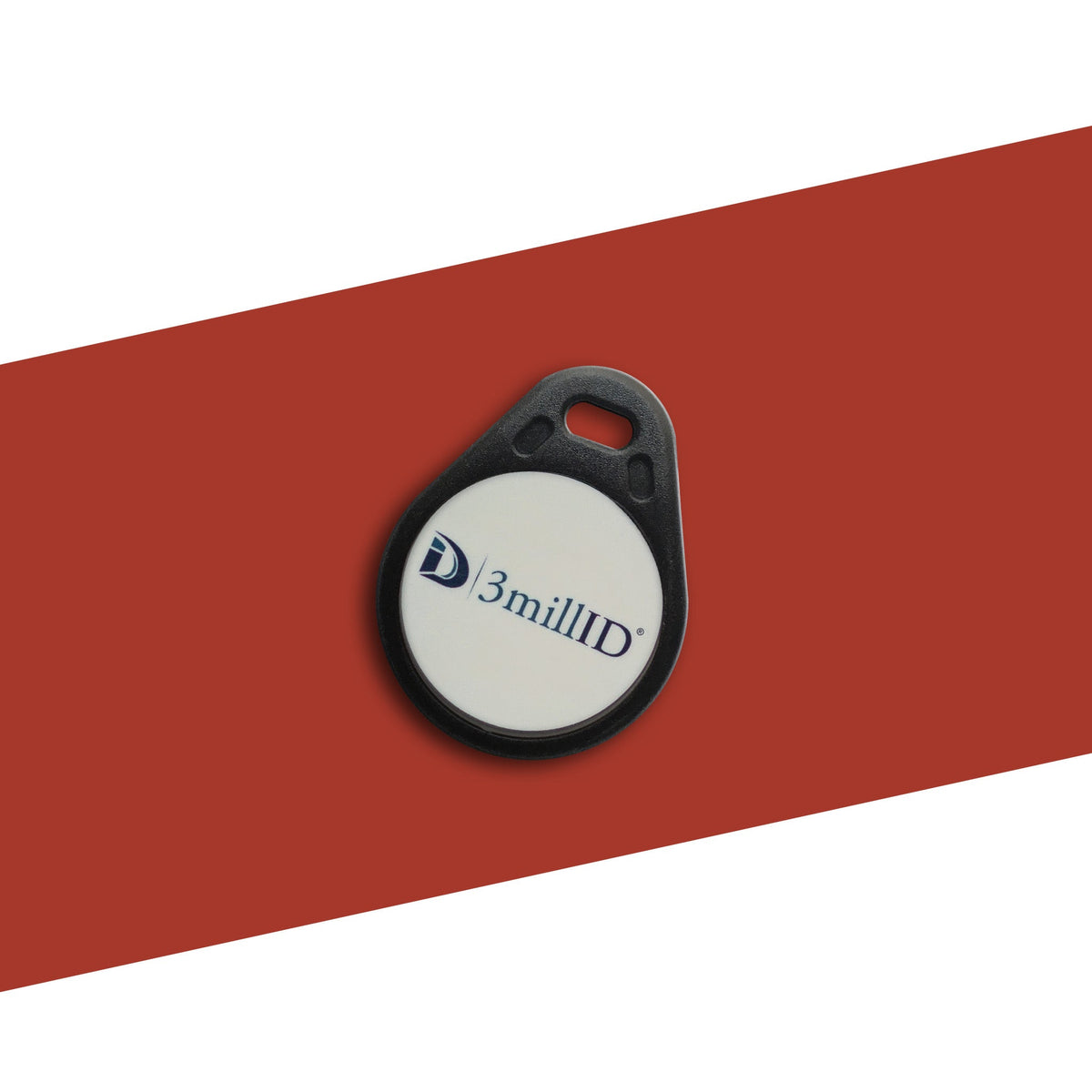 3MillID (compatible with Simplex 36bit) Proximity Black Keyfob with wh ...